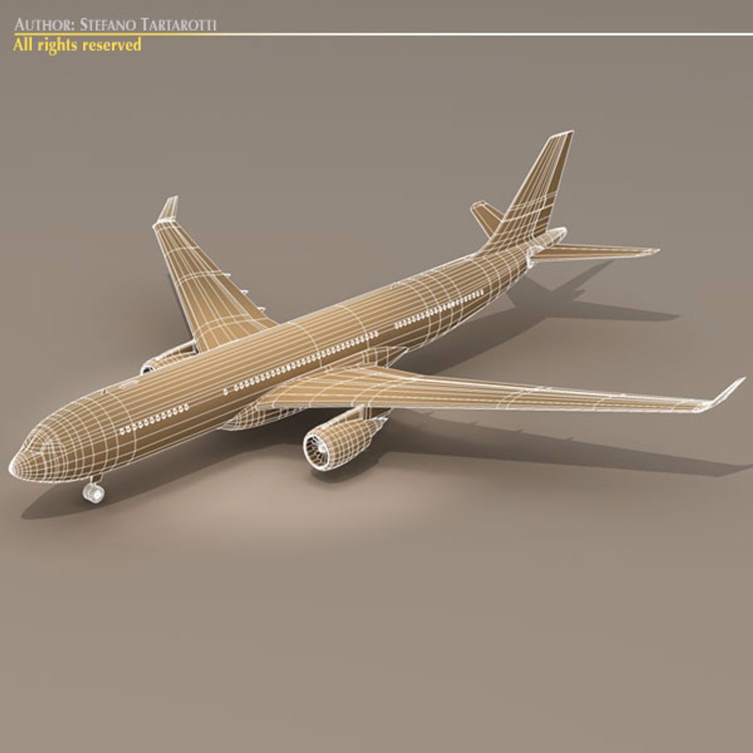 3d Dxf Airbus A300