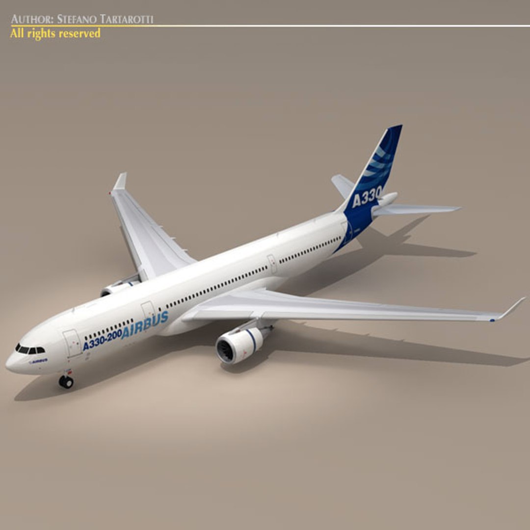 3d Dxf Airbus A300