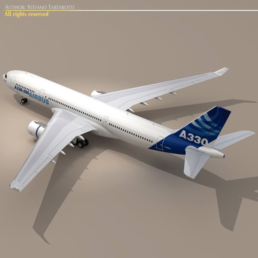 3d Dxf Airbus A300