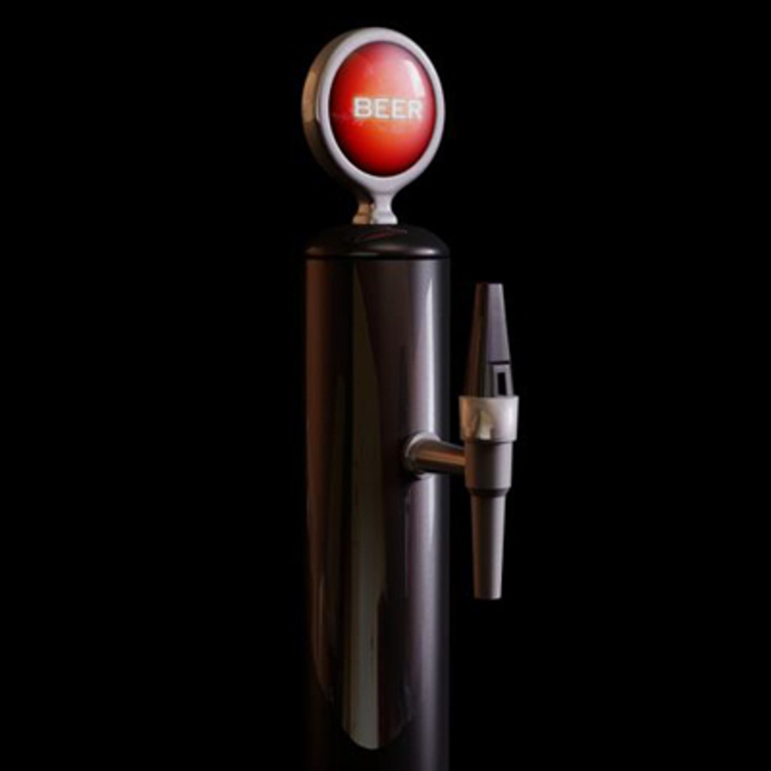 bar beer tap 3d obj