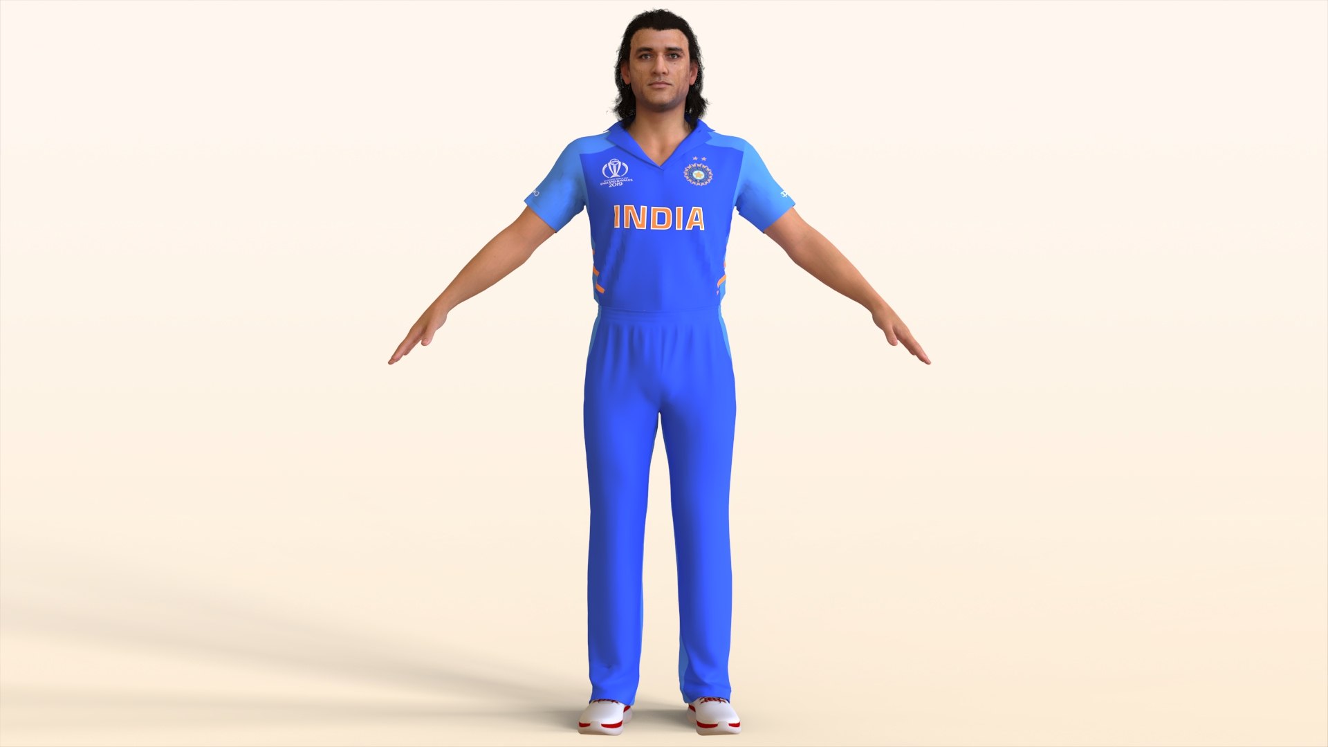 Cricket Player Dhoni 3D Model - TurboSquid 2240767