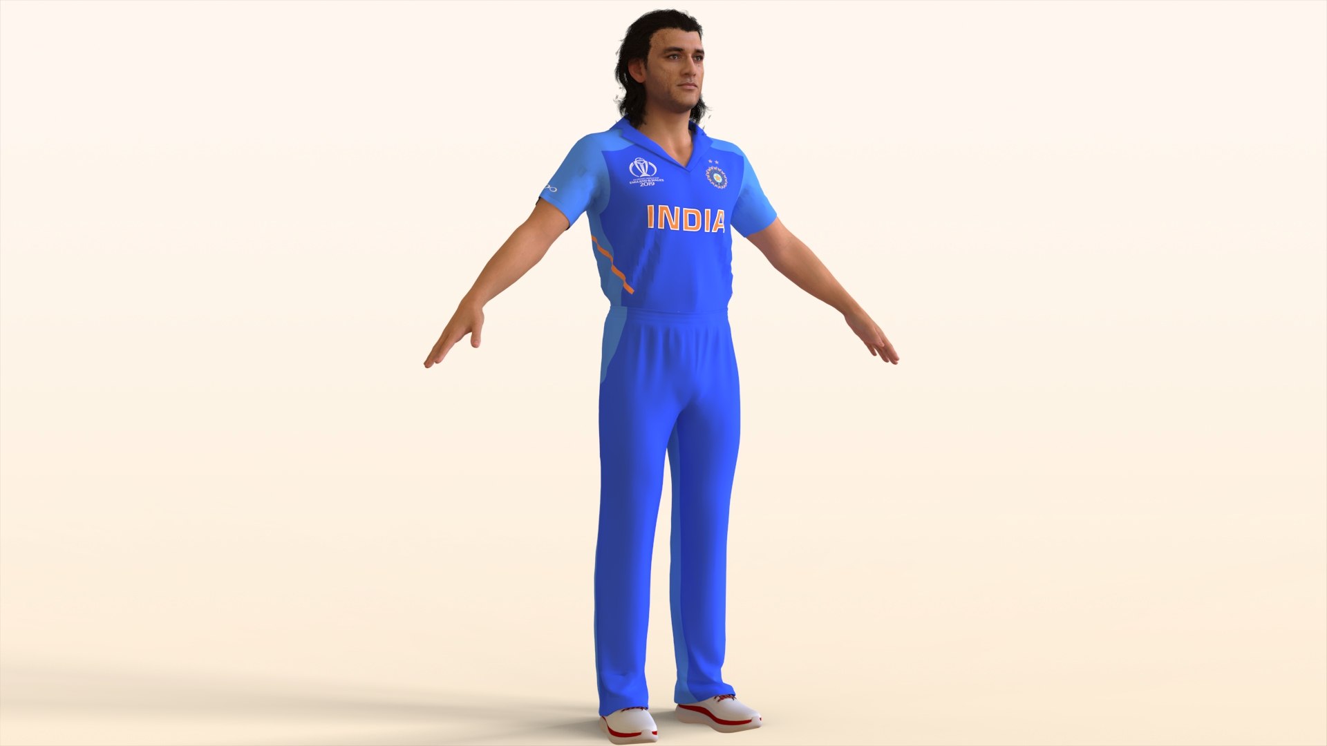 Cricket Player Dhoni 3D Model - TurboSquid 2240767
