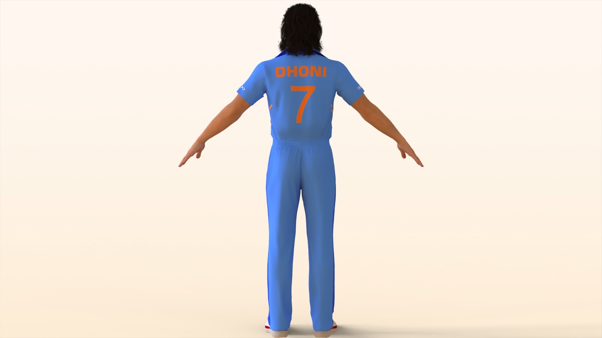 Cricket Player Dhoni 3D Model - TurboSquid 2240767