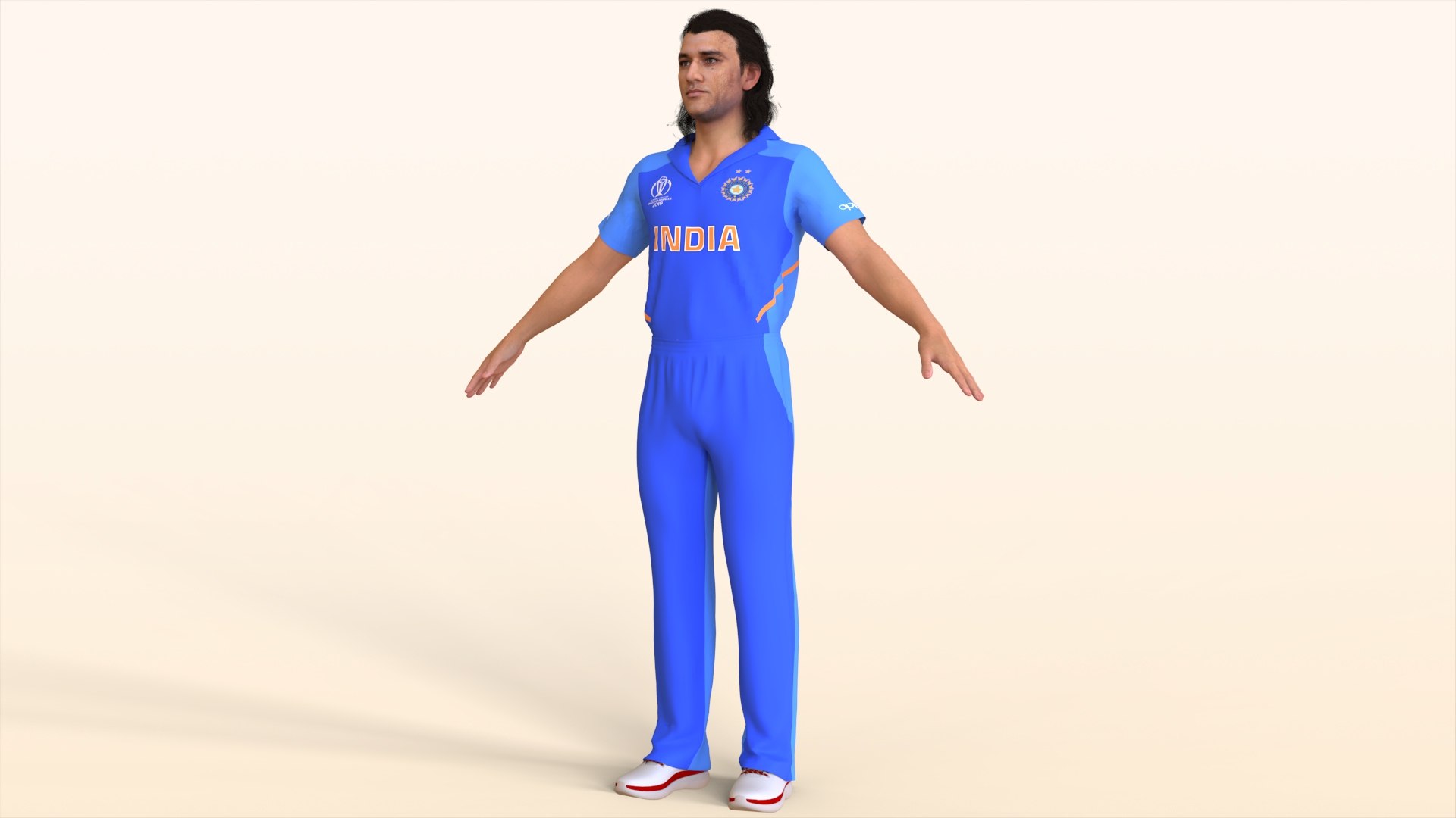 Cricket Player Dhoni 3D Model - TurboSquid 2240767