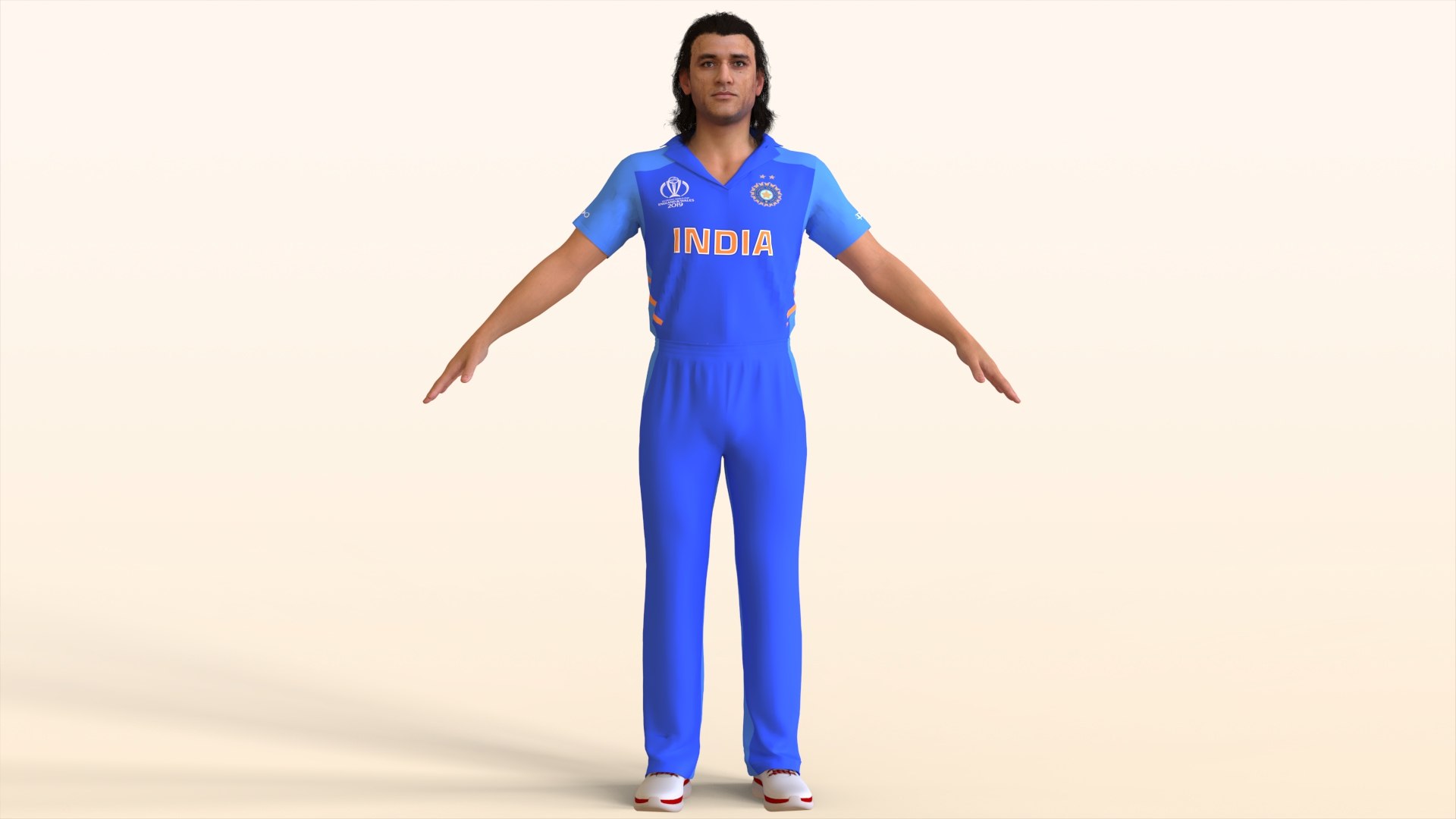 Cricket Player Dhoni 3D Model - TurboSquid 2240767