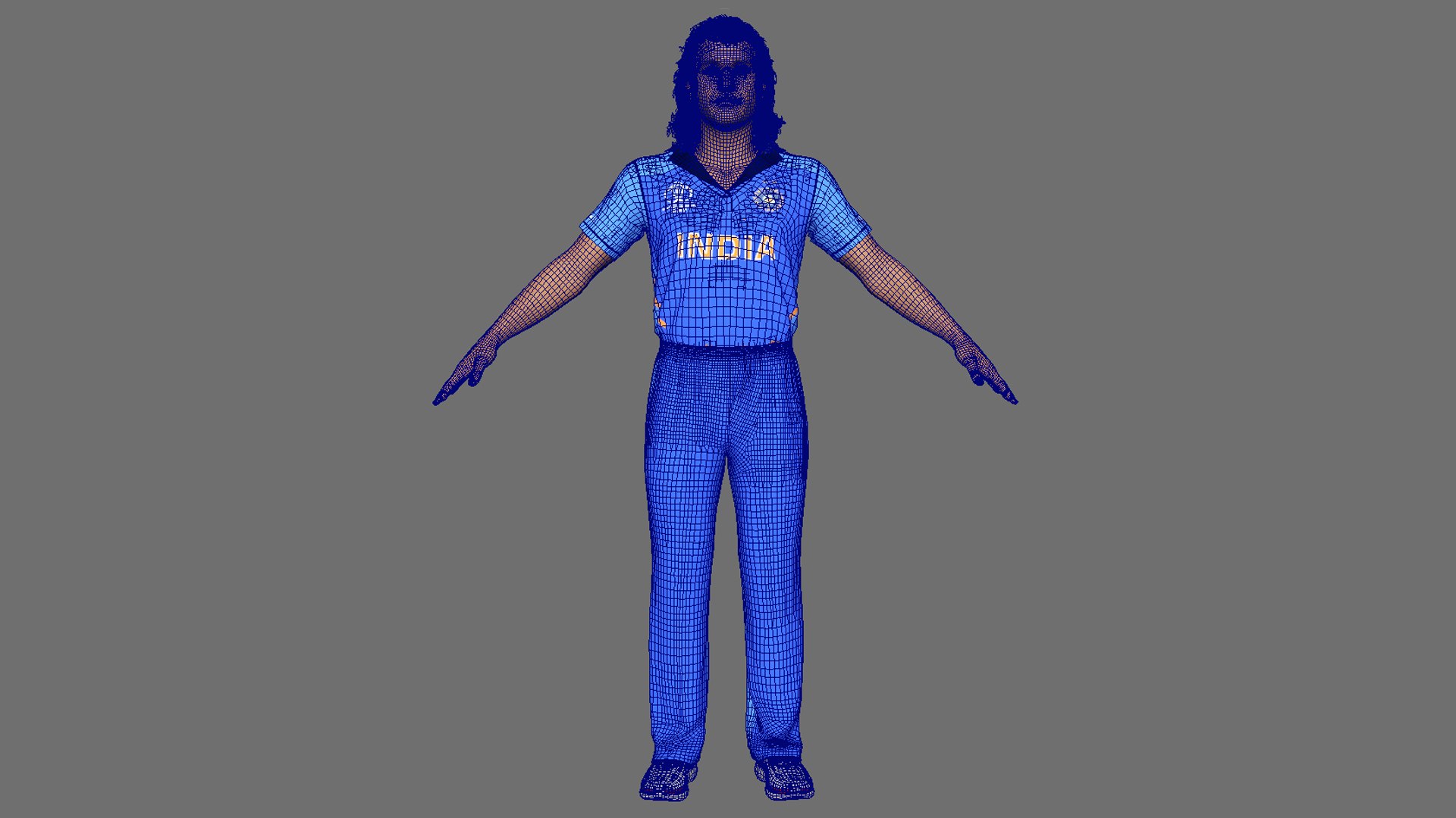 Cricket Player Dhoni 3D Model - TurboSquid 2240767