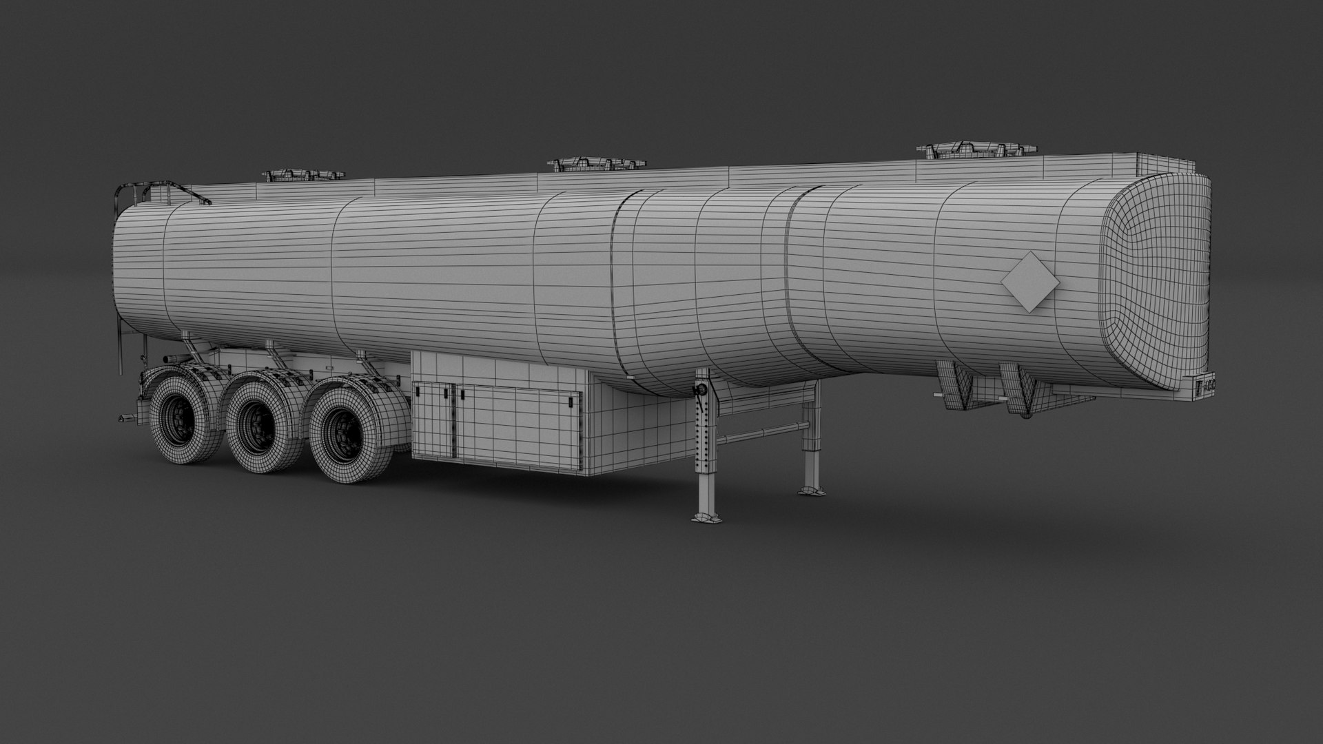 Shell Fuel Semi Tank Trailer 3D Model - TurboSquid 2331583