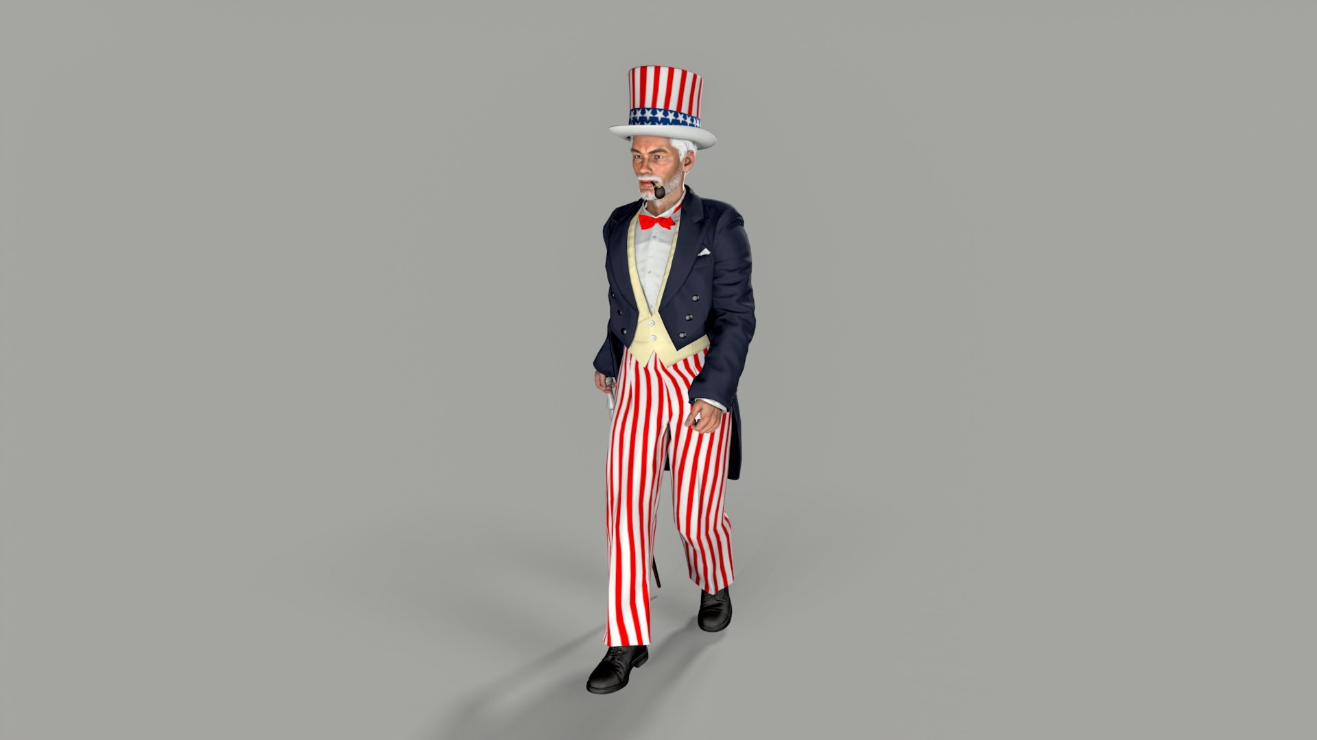 3D Uncle Sam Model - TurboSquid 2451607