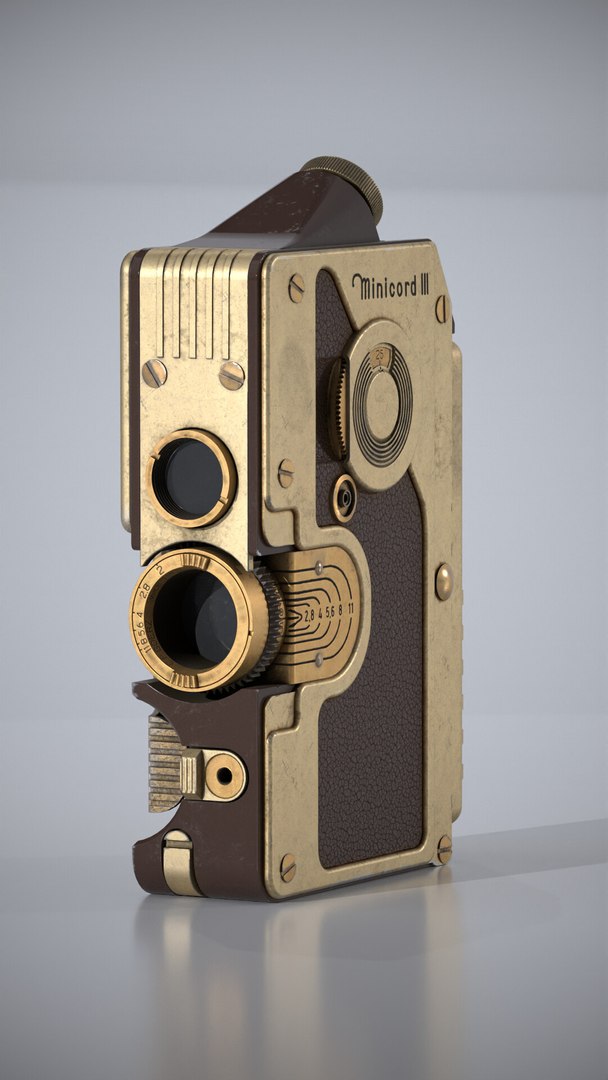 Minicord Goerz III 3 Camera - PBR 3D Model - TurboSquid 2200067
