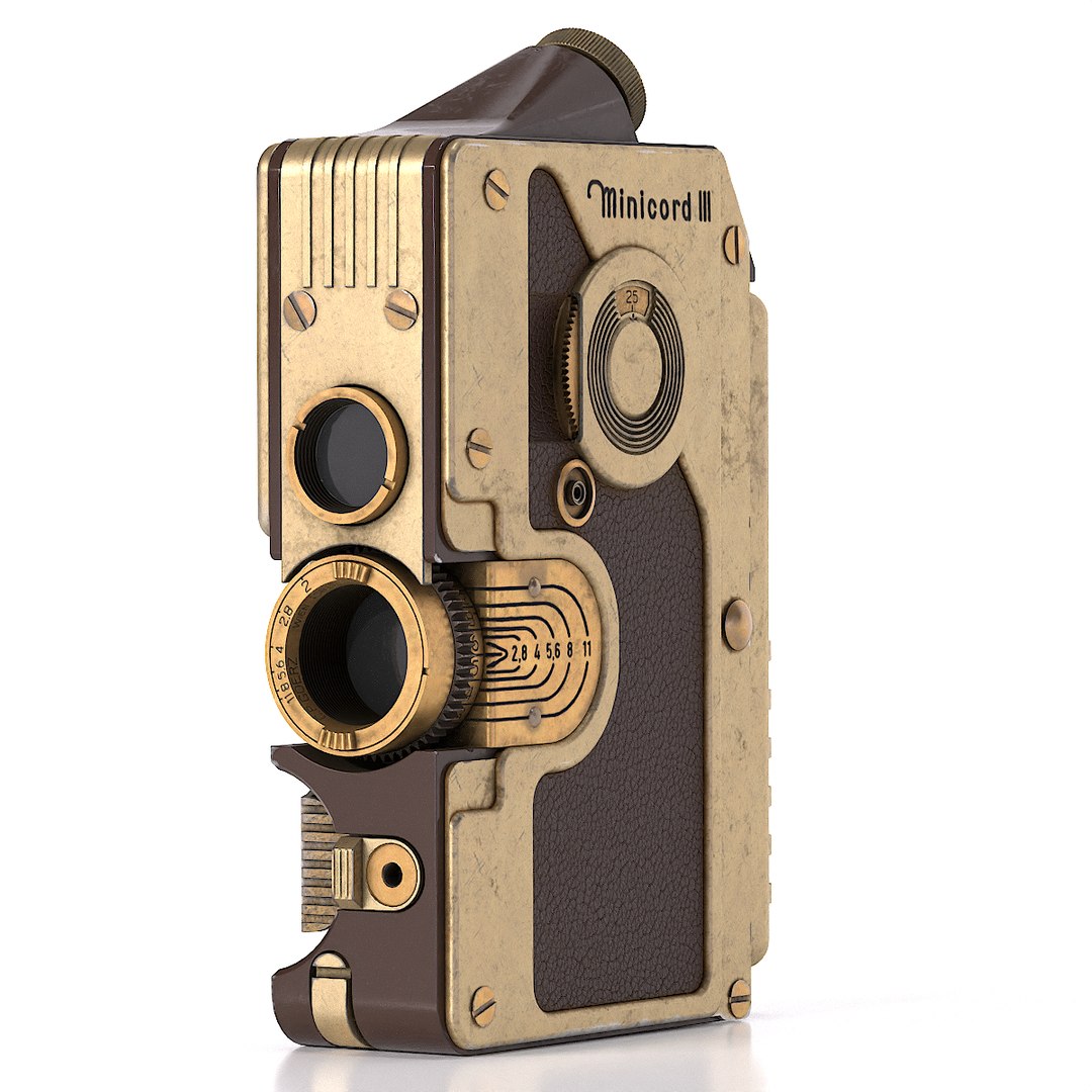 Minicord Goerz III 3 Camera - PBR 3D Model - TurboSquid 2200067