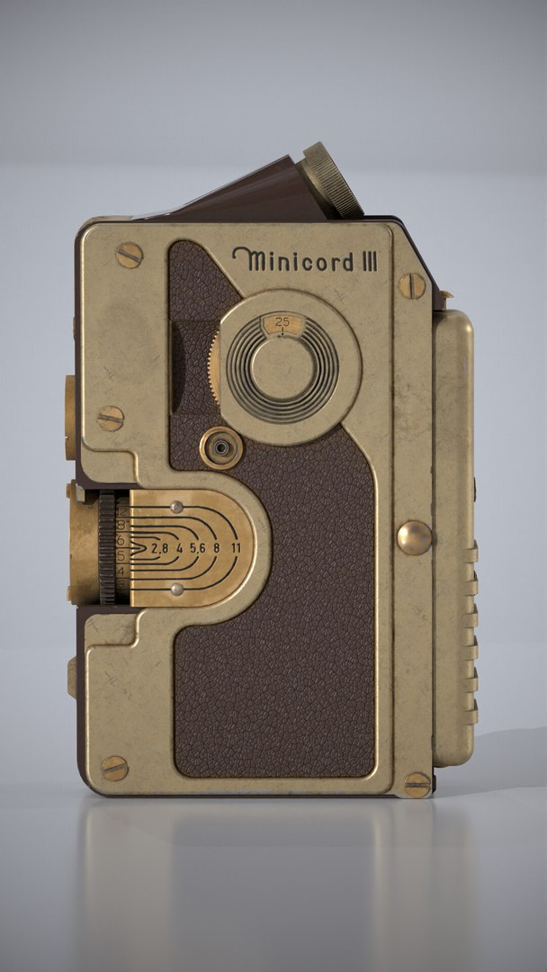 Minicord Goerz III 3 Camera - PBR 3D Model - TurboSquid 2200067