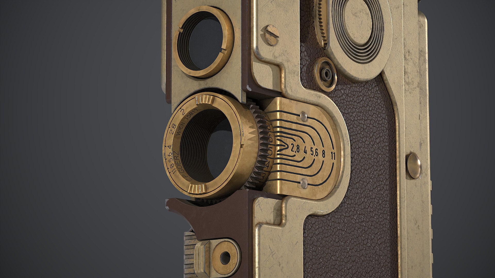 Minicord Goerz III 3 Camera - PBR 3D Model - TurboSquid 2200067