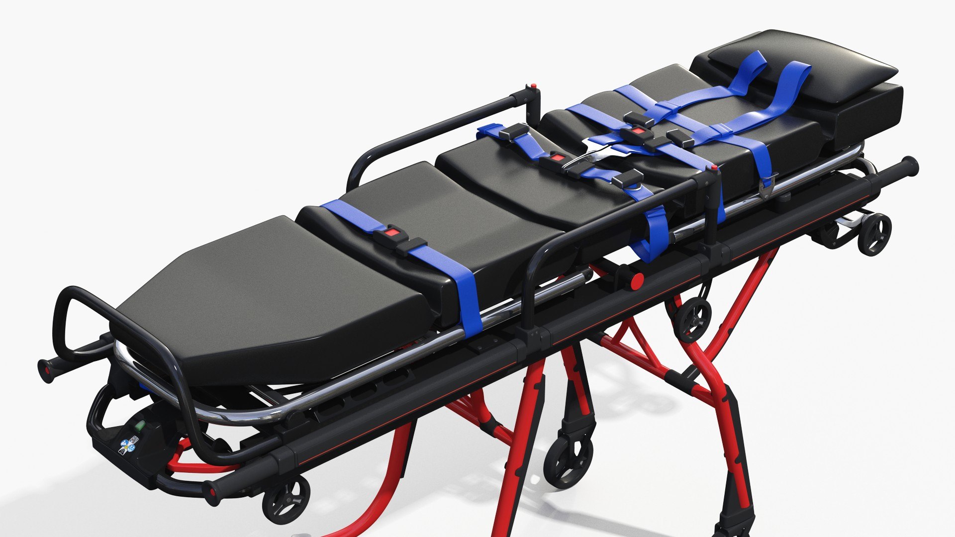 Ambulance unfolded gurney 3D model - TurboSquid 1684689