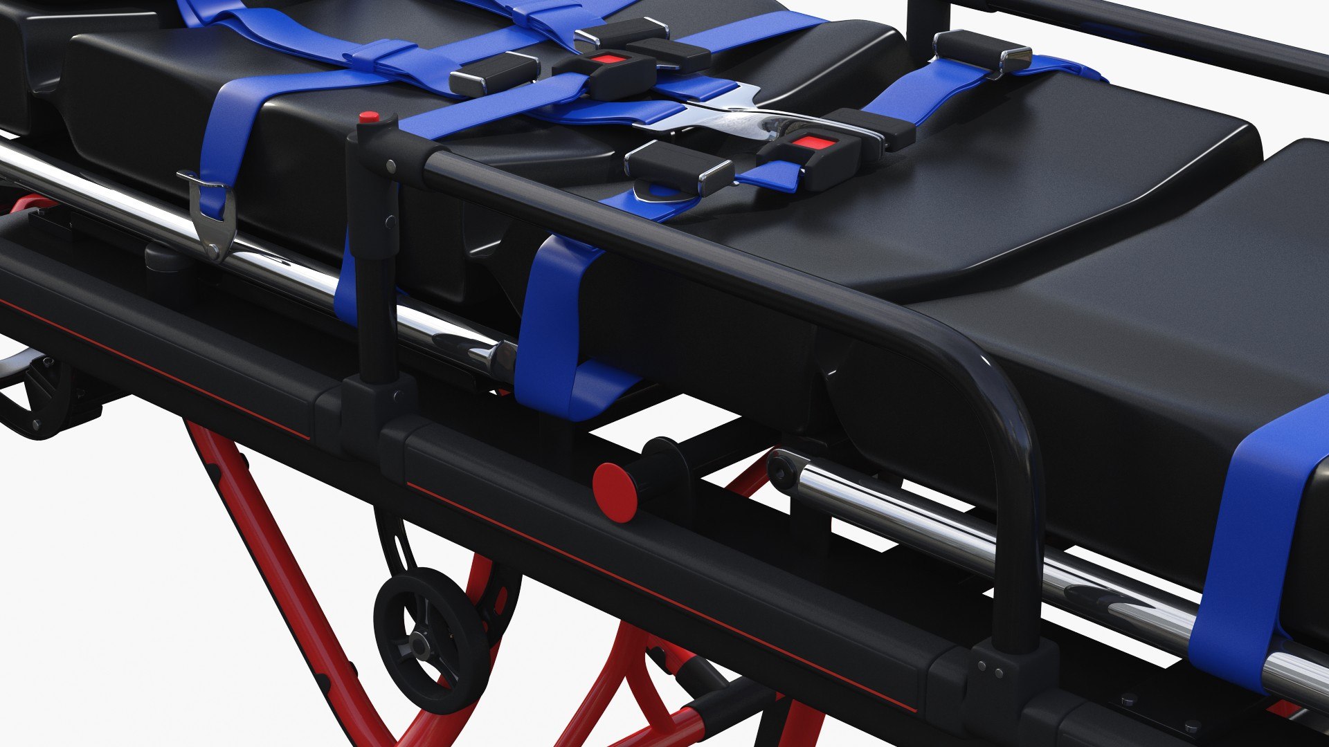 Ambulance unfolded gurney 3D model - TurboSquid 1684689