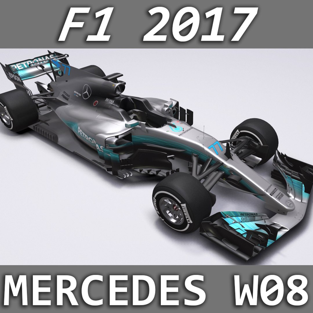 3D 2017 Mercedes W08 - TurboSquid 1197512