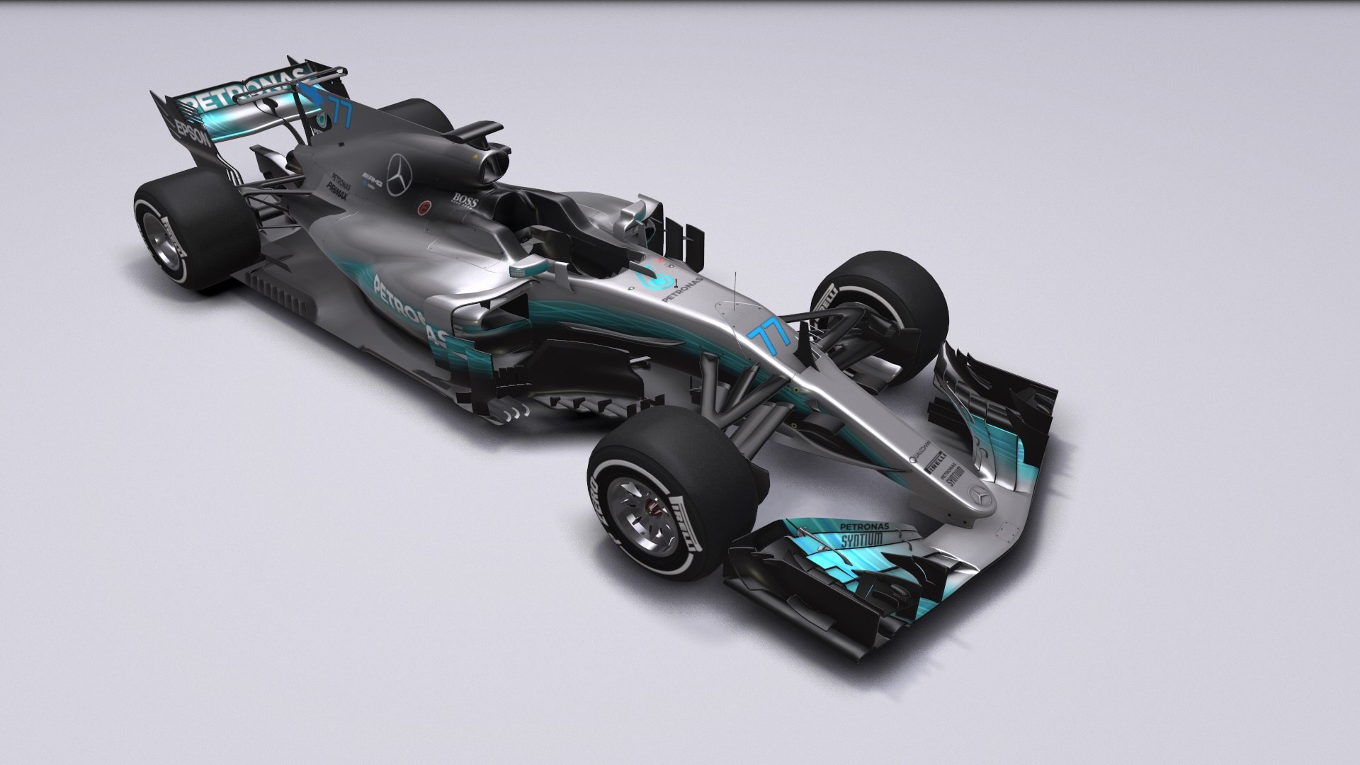 3D 2017 Mercedes W08 - TurboSquid 1197512