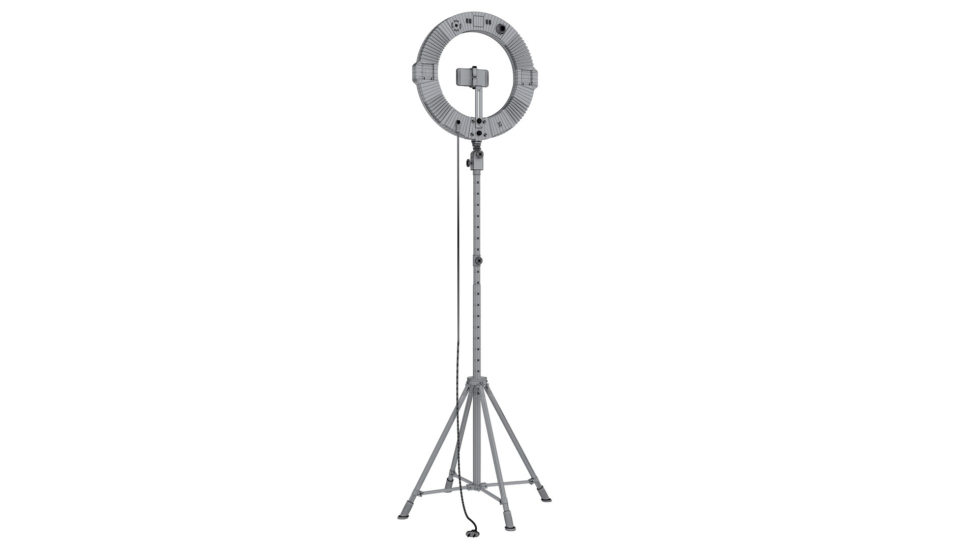 3D Ring Light With Telephone - TurboSquid 2215413