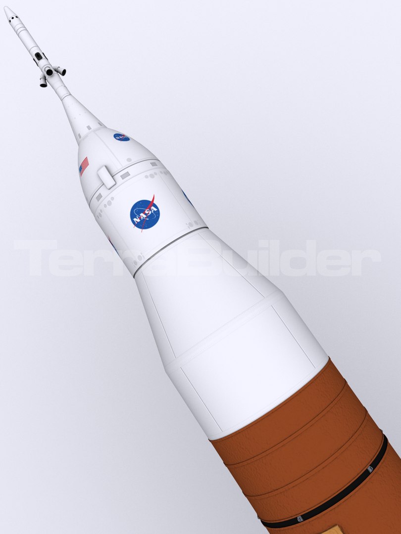 Space Launch Sls Heavy 3d Model