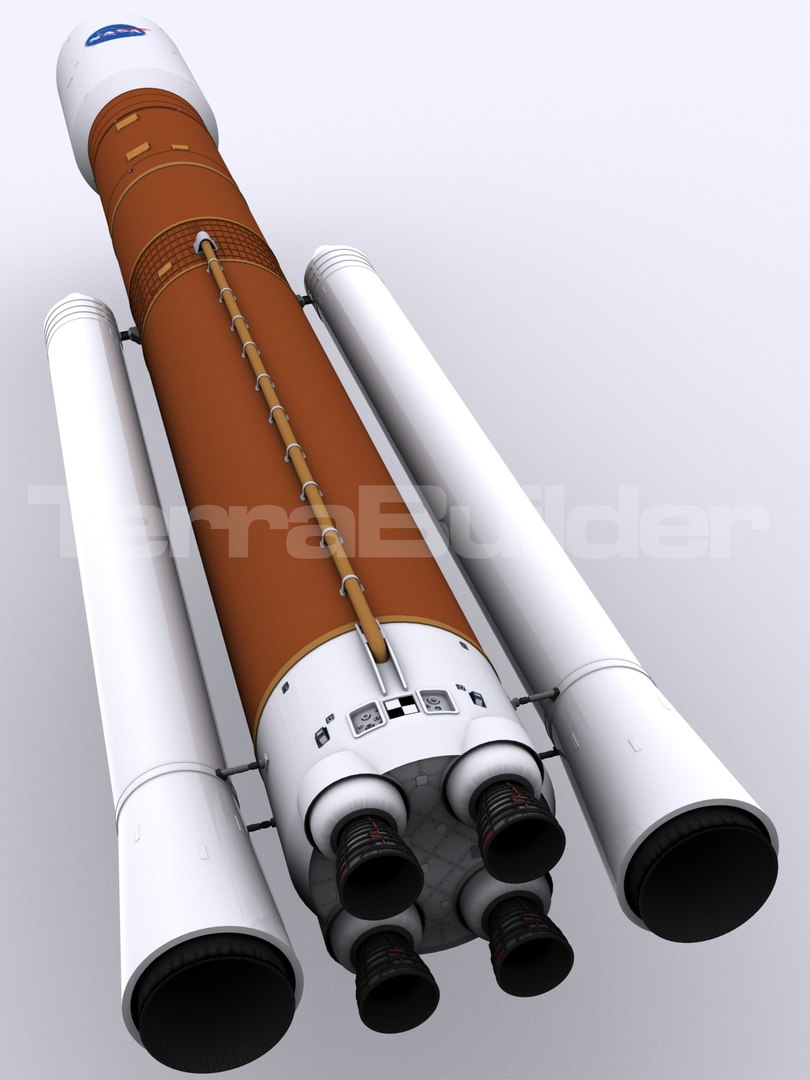 Space Launch Sls Heavy 3d Model