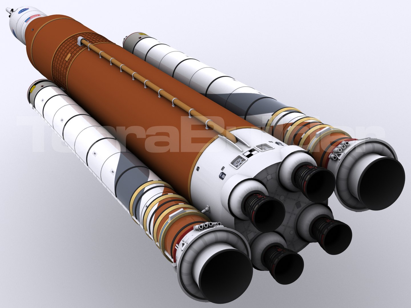 Space Launch Sls Heavy 3d Model