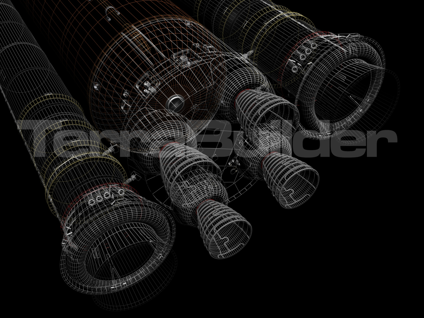 space launch sls heavy 3d model