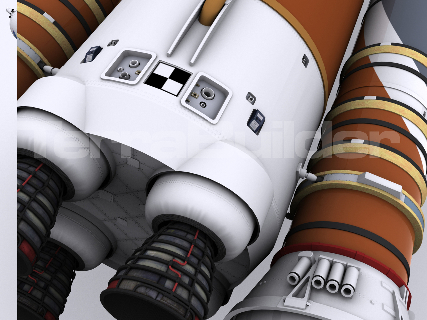 space launch sls heavy 3d model