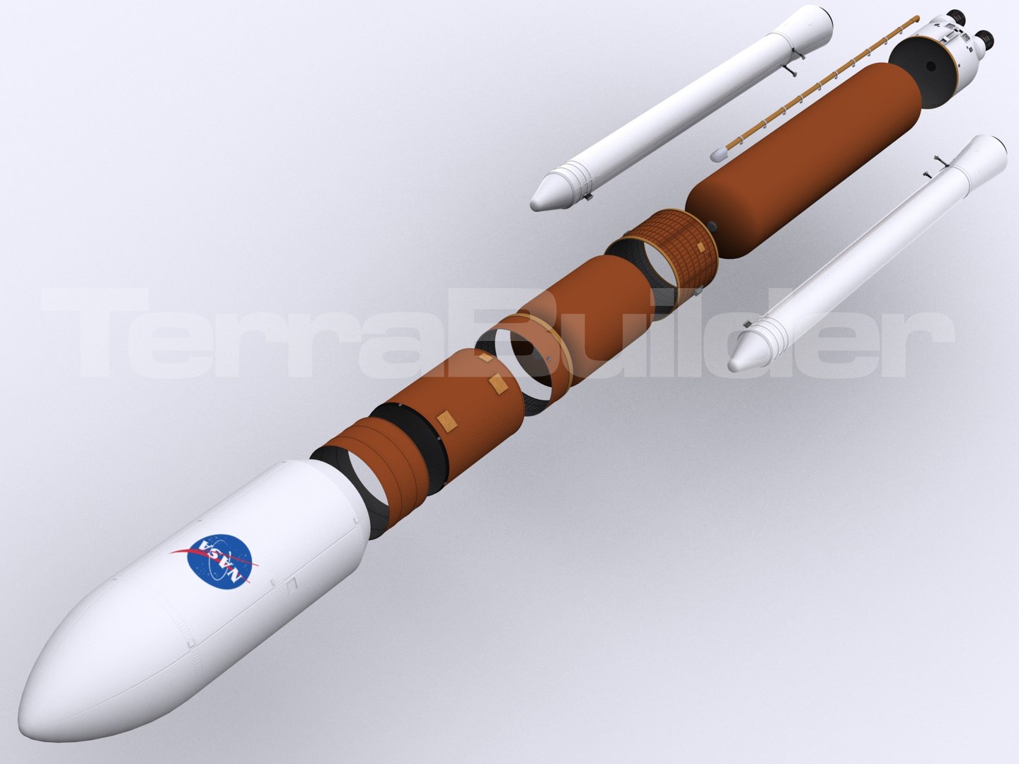 Space Launch Sls Heavy 3d Model