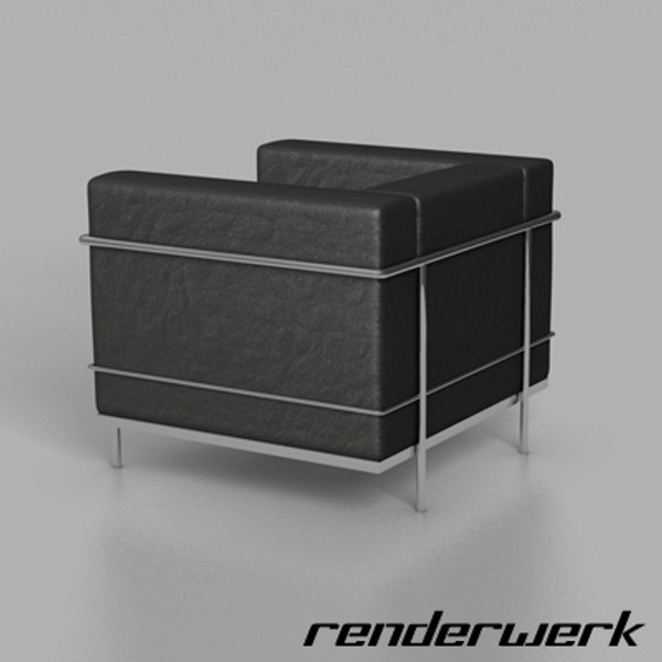3d model corbusier lc2