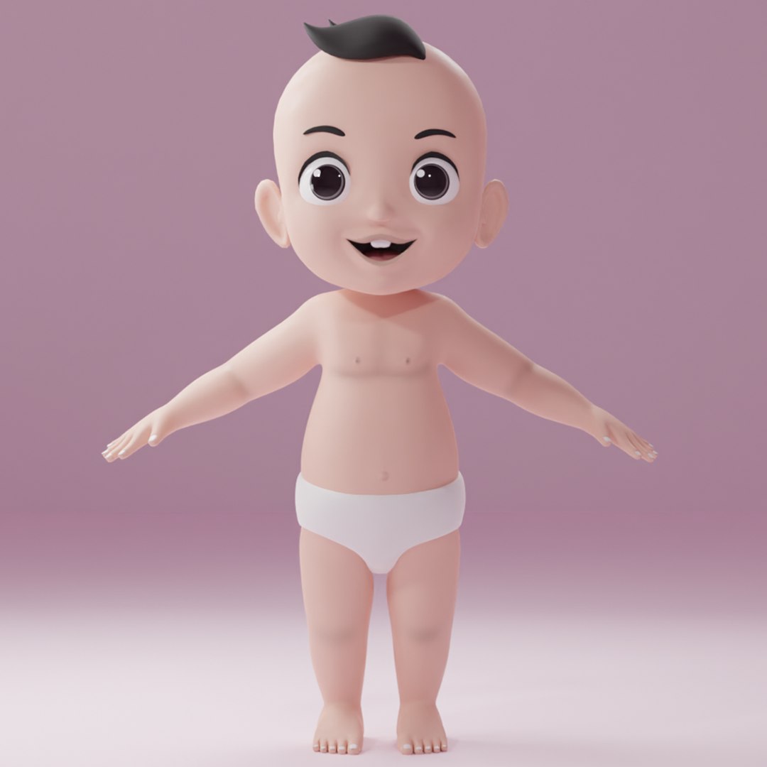 3D Baby 3d Character Model model - TurboSquid 2005840