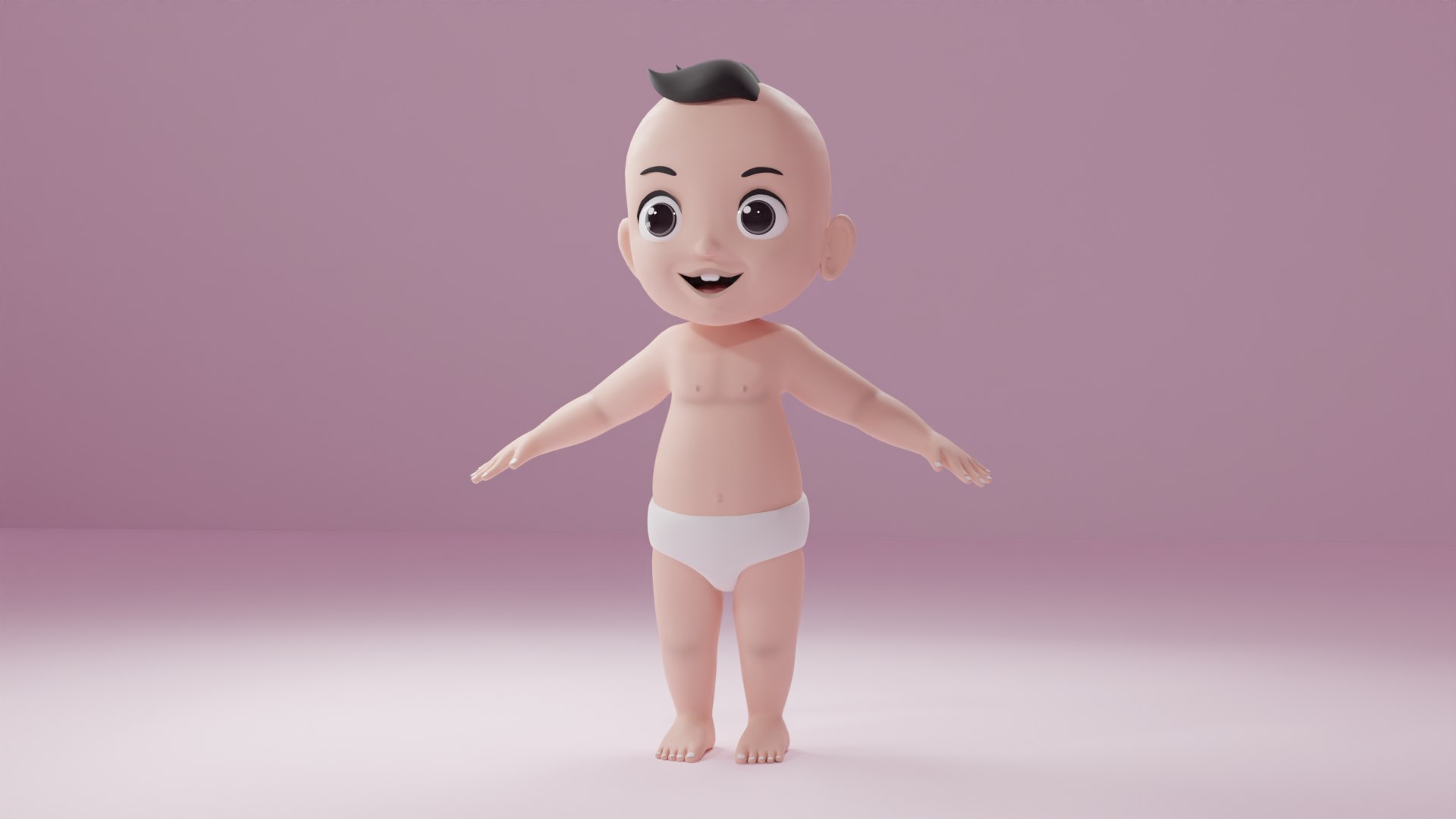 3D Baby 3d Character Model model - TurboSquid 2005840