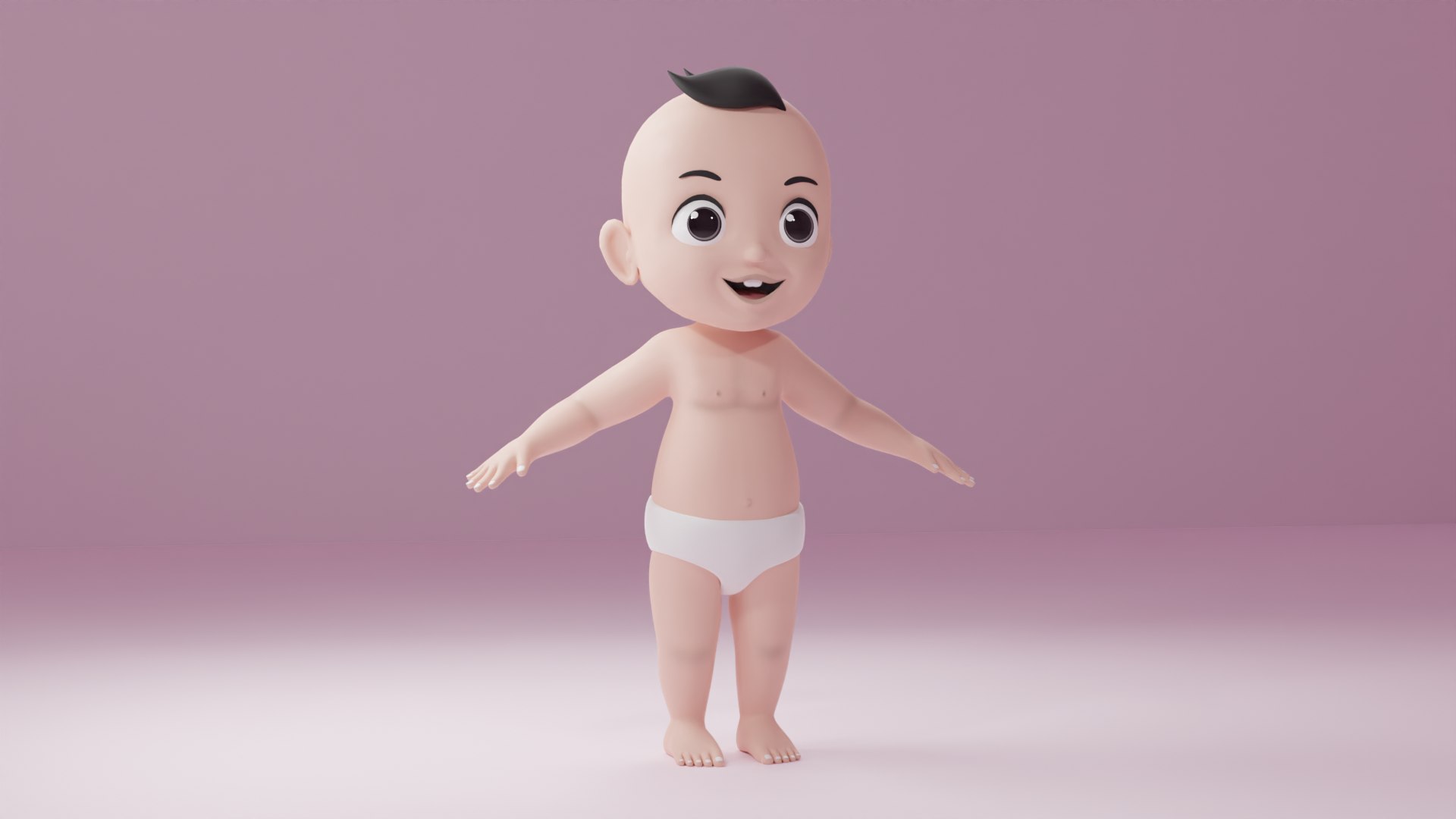 3D Baby 3d Character Model model - TurboSquid 2005840