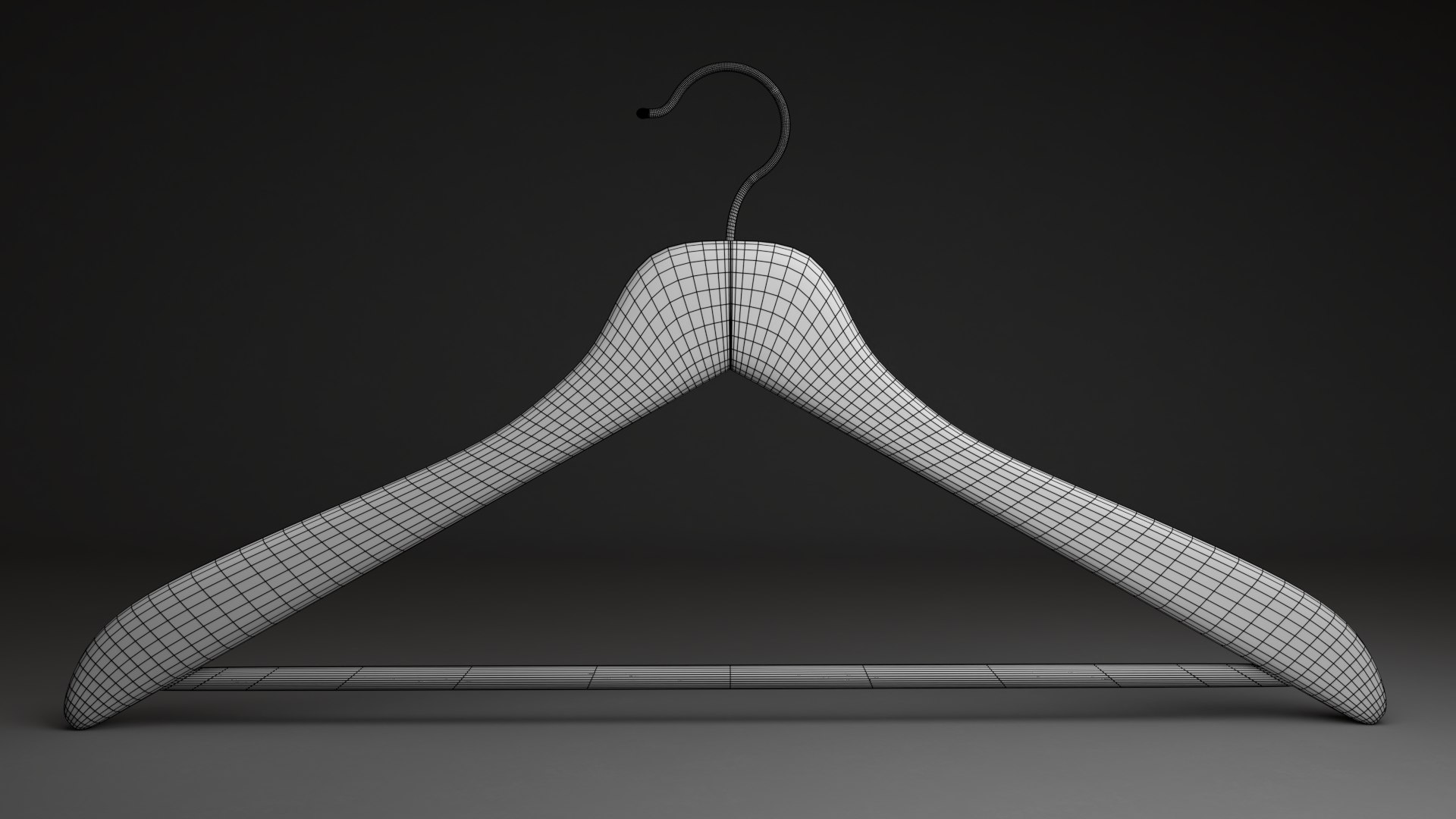 3D Wooden Hanger Model - TurboSquid 1335944