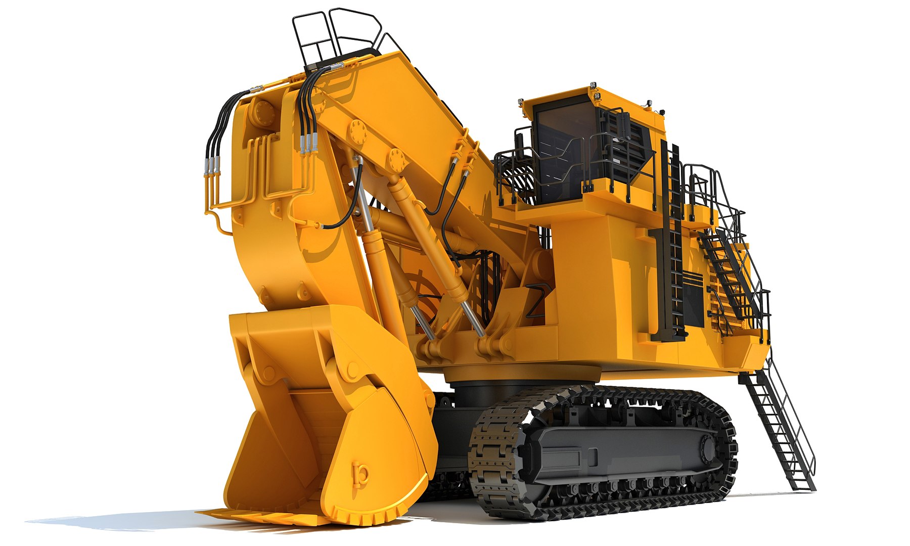 Tracked Mining Excavator 3D Model - TurboSquid 2357757