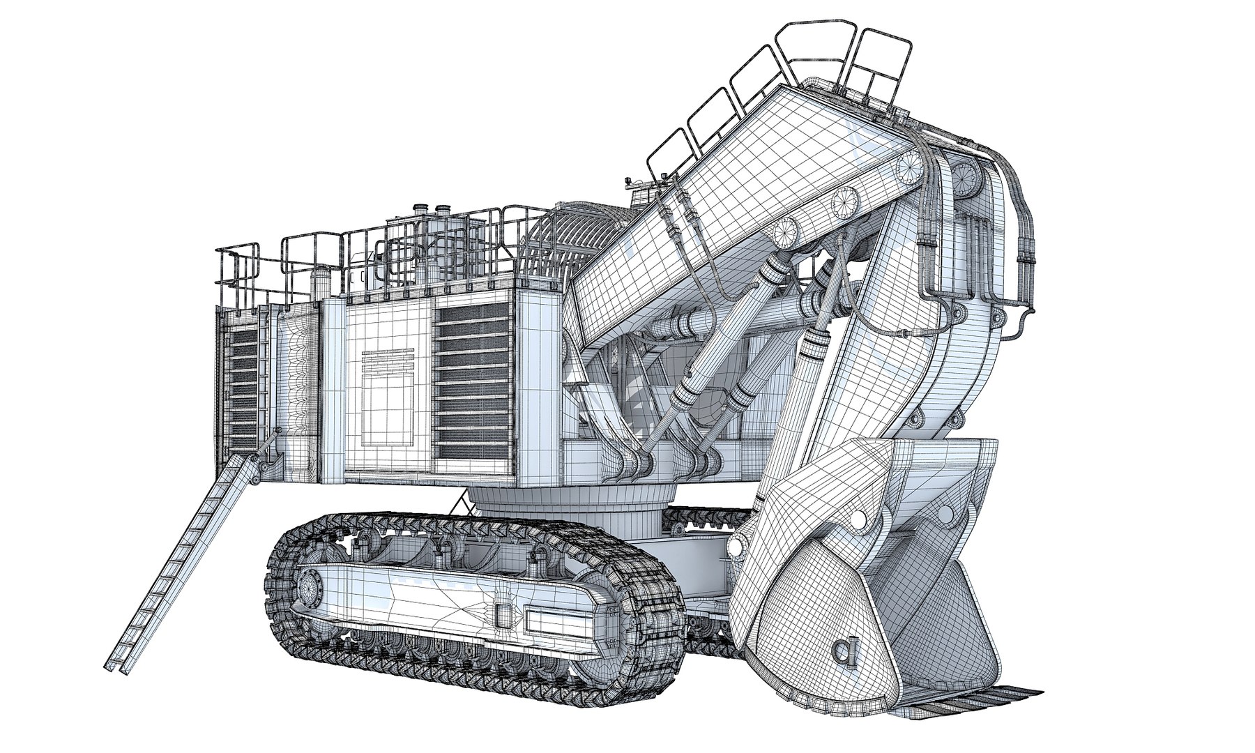 Tracked Mining Excavator 3D Model - TurboSquid 2357757