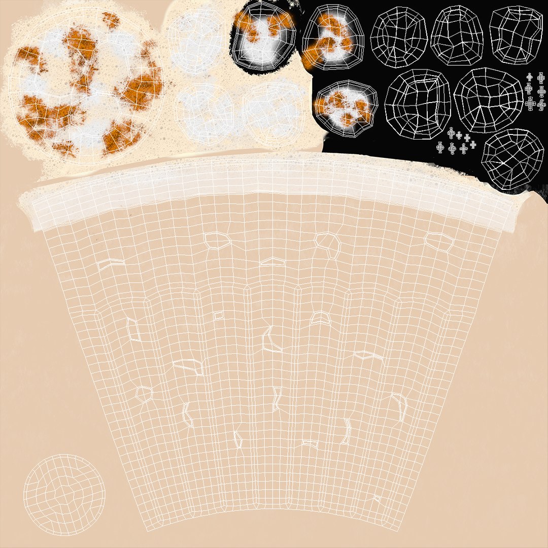 Iced Cappuccino With Cinnamon In Tall Glass 3D Model - TurboSquid 2105088