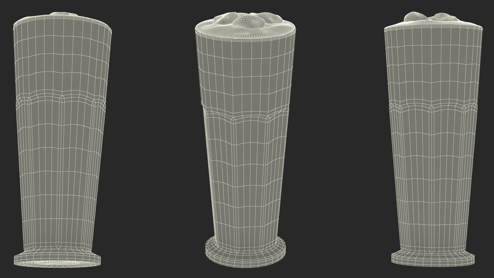 Iced Cappuccino With Cinnamon In Tall Glass 3D Model - TurboSquid 2105088