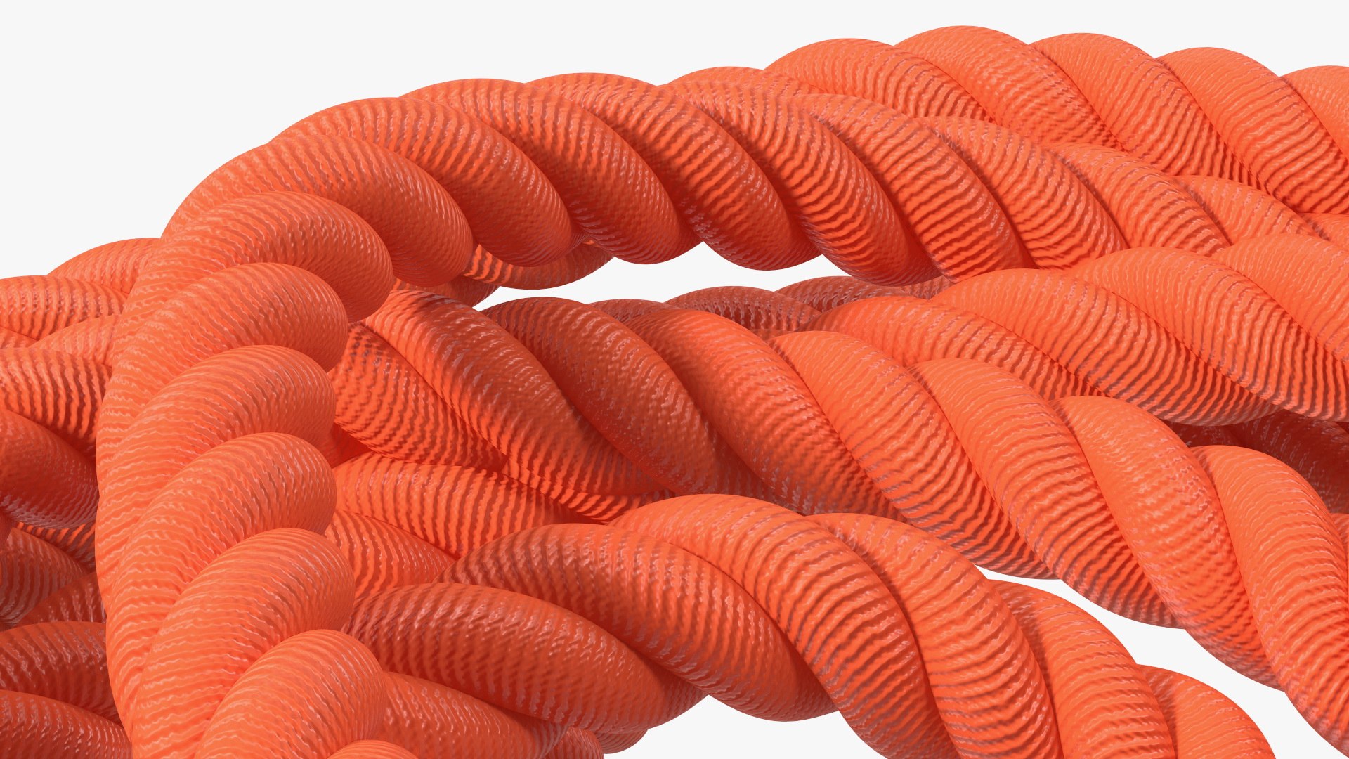 Fitness Battle Rope Orange 3D model - TurboSquid 1778353