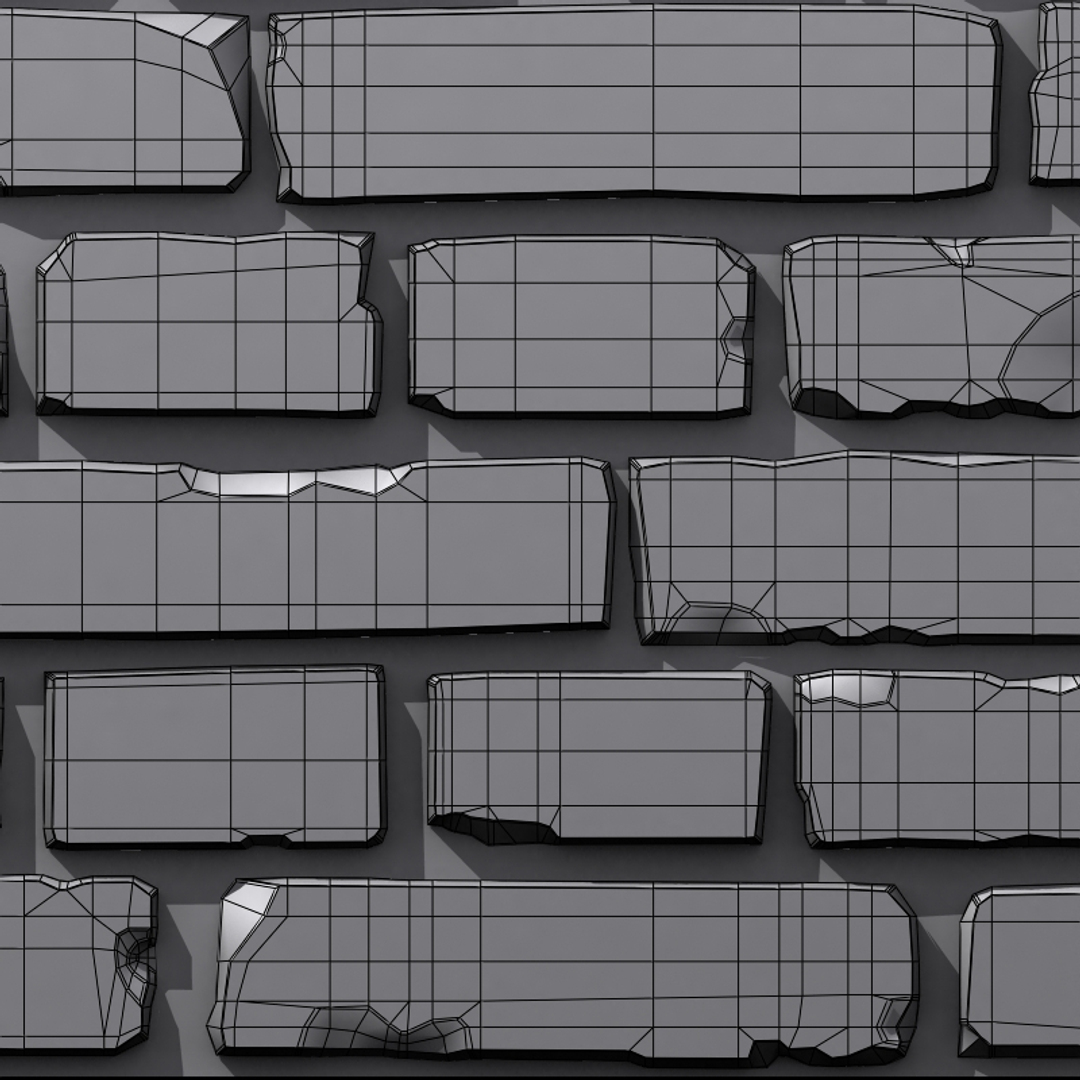 brick wall 11 3d max