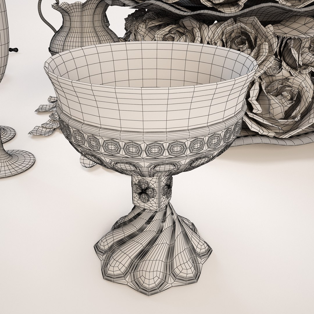 table layout 3d model