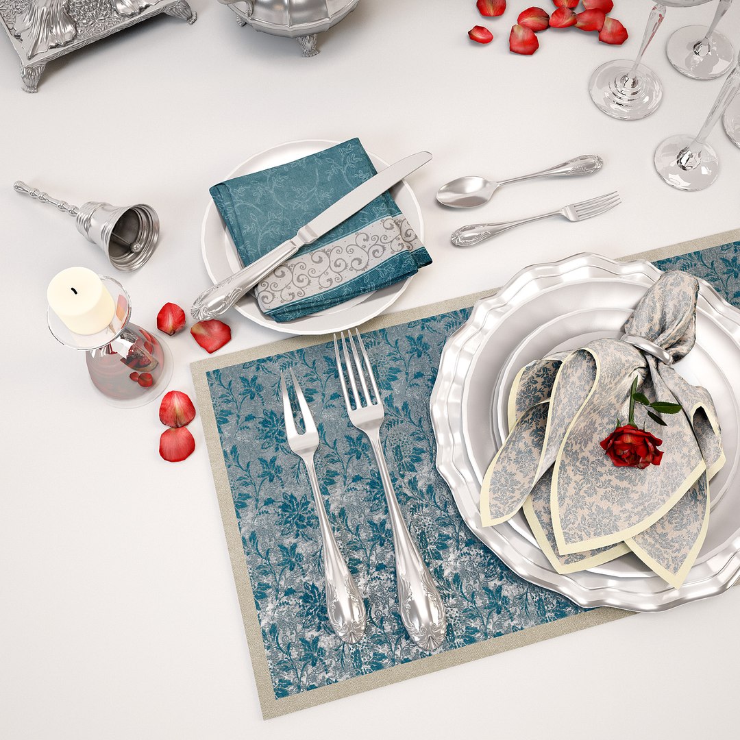 table layout 3d model