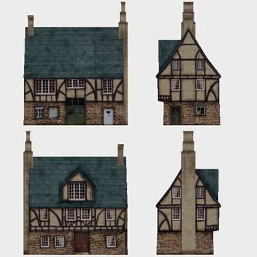 3d model old british building