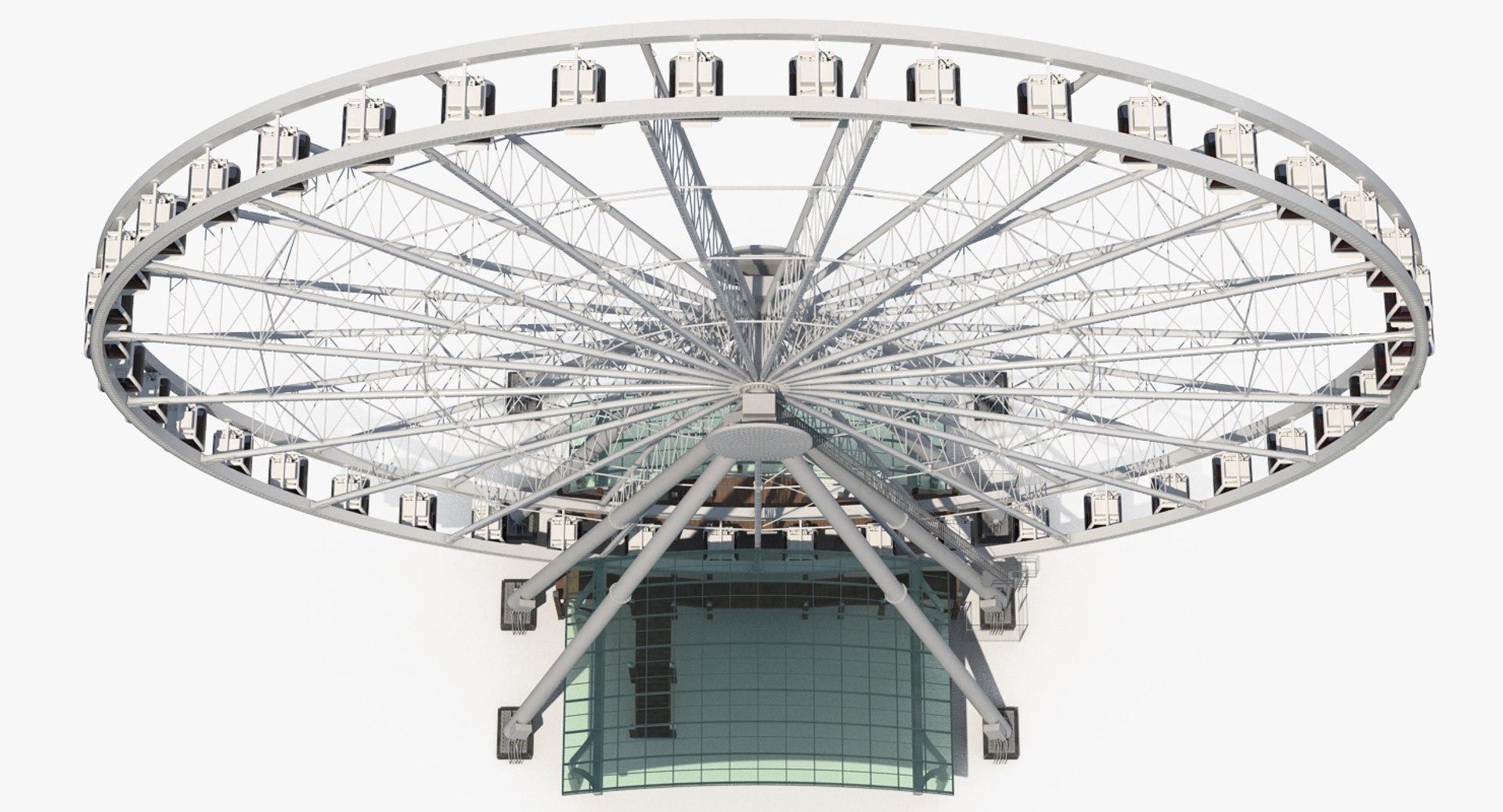 3D Seattle Great Ferris Wheel - TurboSquid 1312026