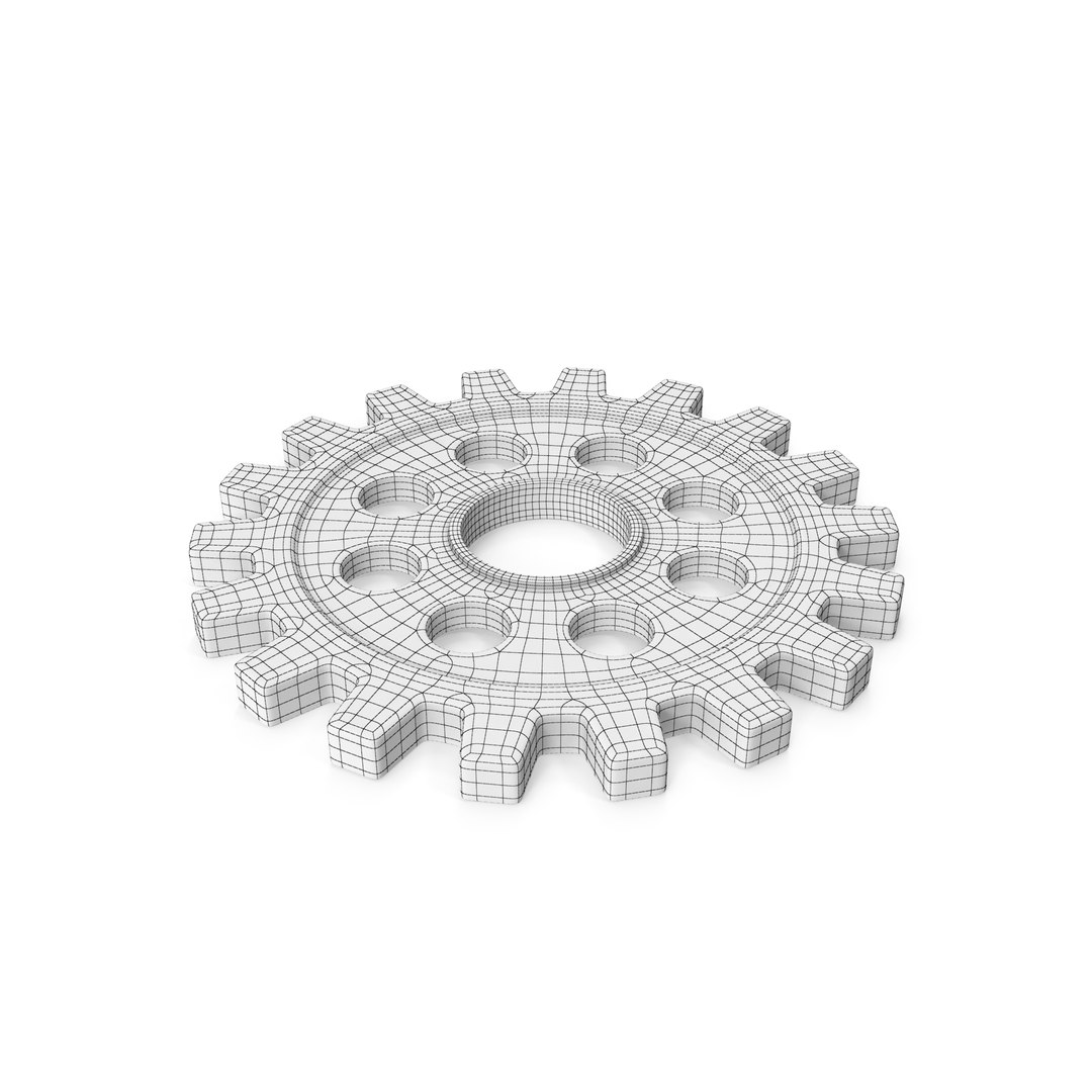 Gold Gear 3D Model - TurboSquid 2077196