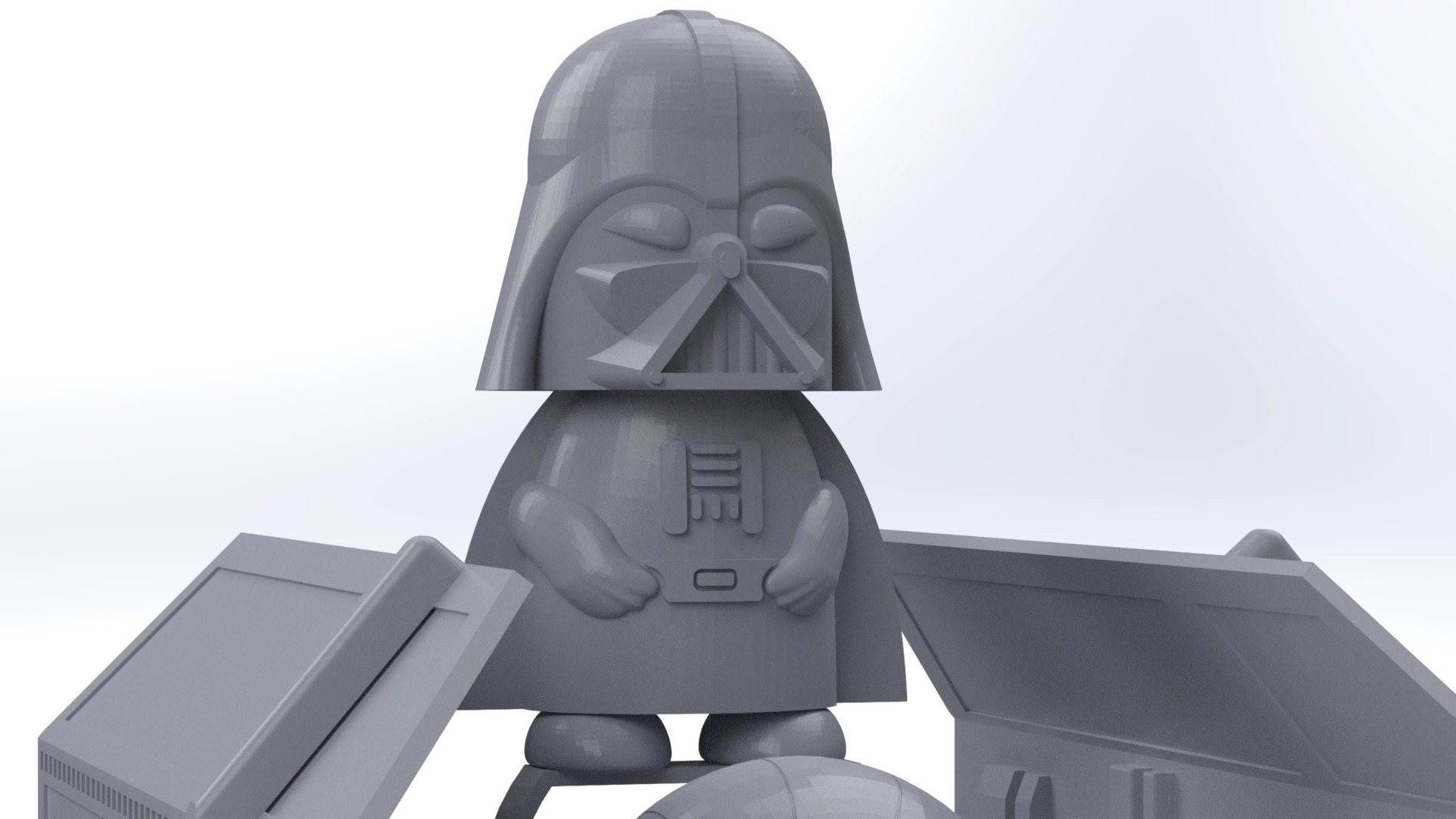 3D Sci-Fi Starfighter With Pilot High Quality 3D Model For Printing ...