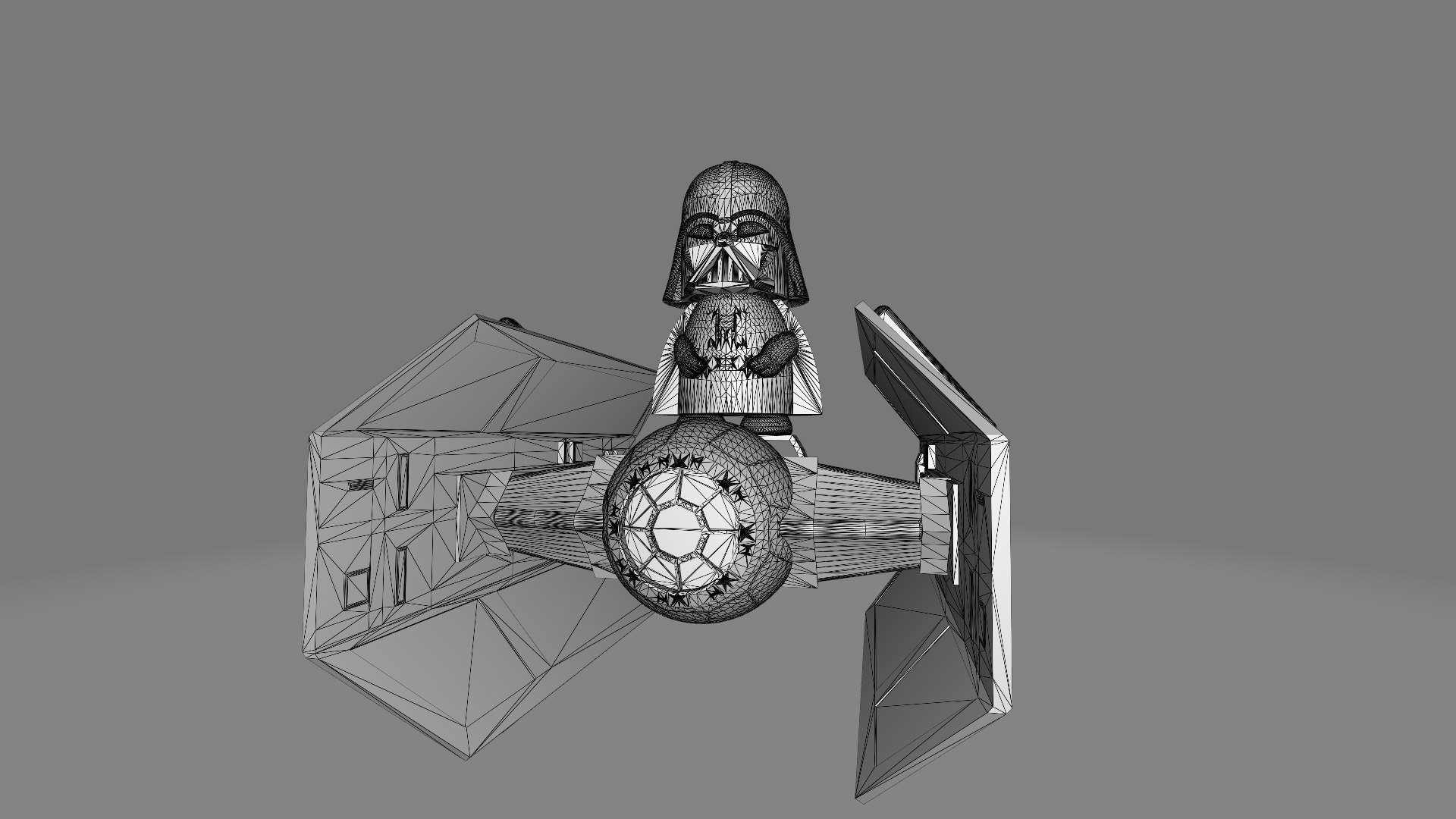 3D Sci-Fi Starfighter With Pilot High Quality 3D Model For Printing ...