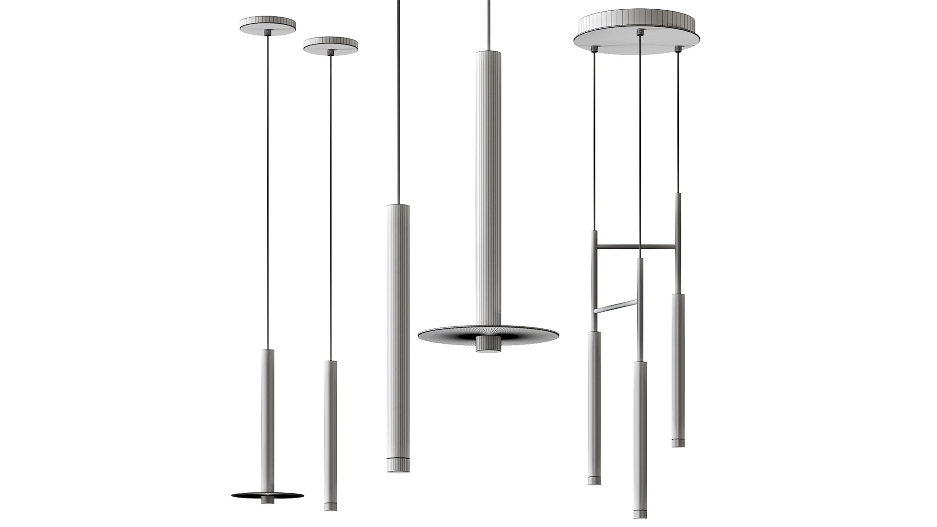 Candle by Grok Triplex Pendant Lamp 3D model - TurboSquid 1876898