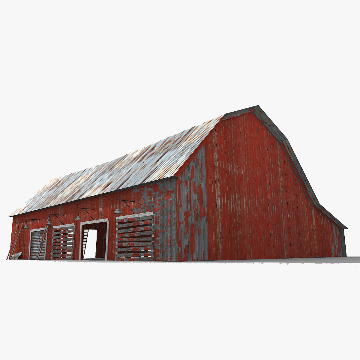 3D model photorealistic old barn - TurboSquid 1234956