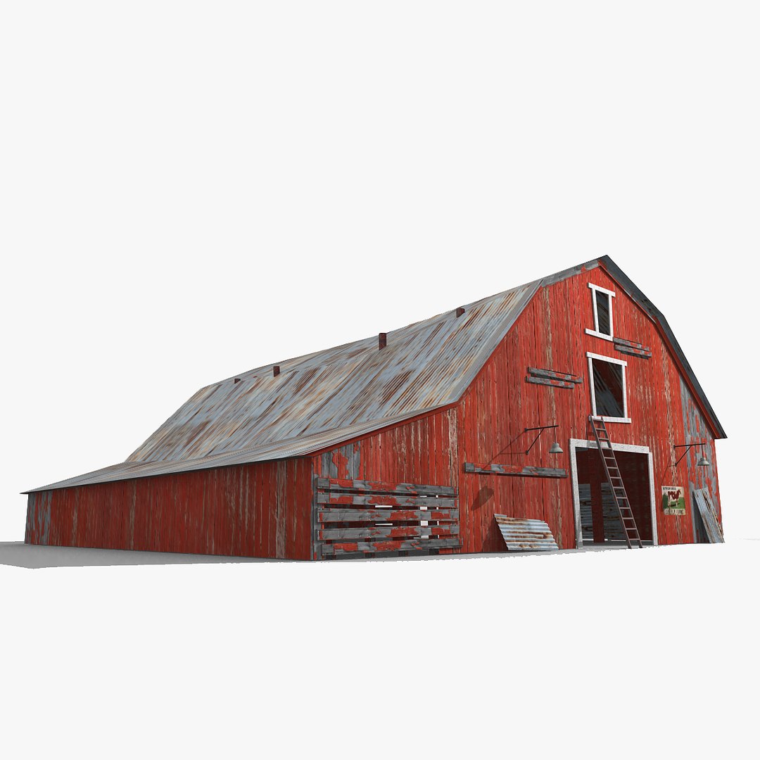 3D Model Photorealistic Old Barn - TurboSquid 1234956