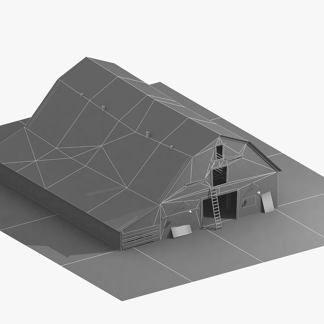 3D Model Photorealistic Old Barn - TurboSquid 1234956