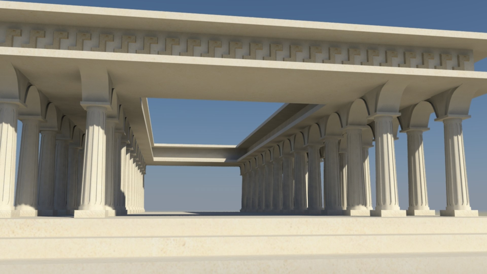 3ds Max Greek Temple